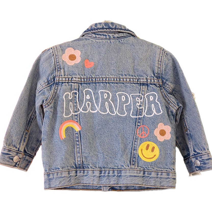 Custom Chainstitch Embroidered Denim Jackets • Daily Disco Custom ...
