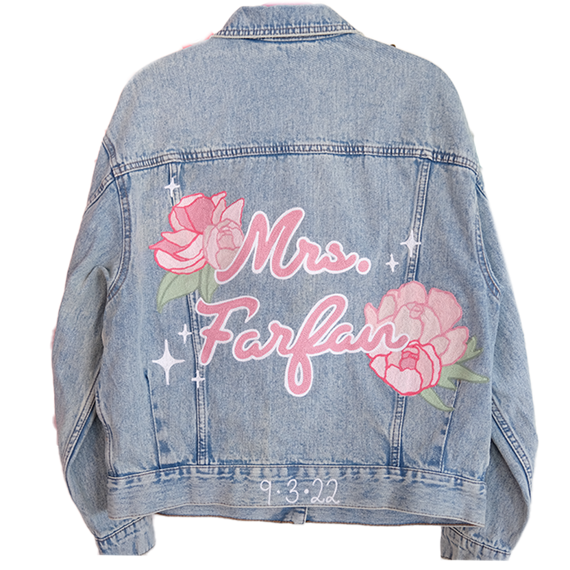 Custom Chainstitch Embroidered Denim Jackets • Daily Disco Custom ...