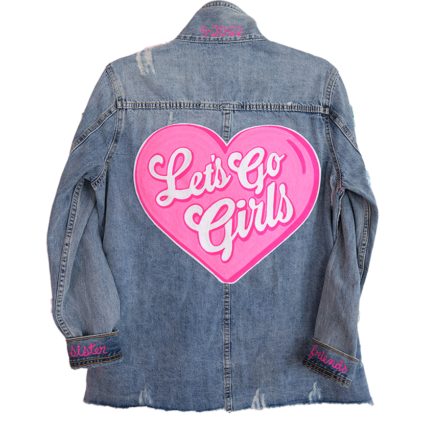 Custom Chainstitch Embroidered Denim Jackets • Daily Disco Custom ...