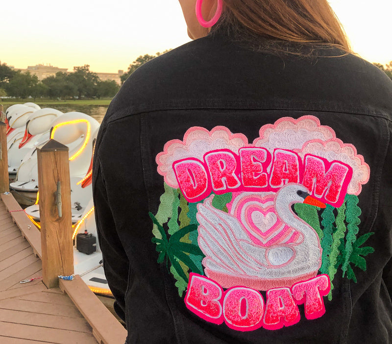 Custom Chainstitch Embroidered Denim Jackets • Daily Disco Custom ...