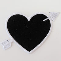 Custom Black Heart Patch Personalized - Daily Disco