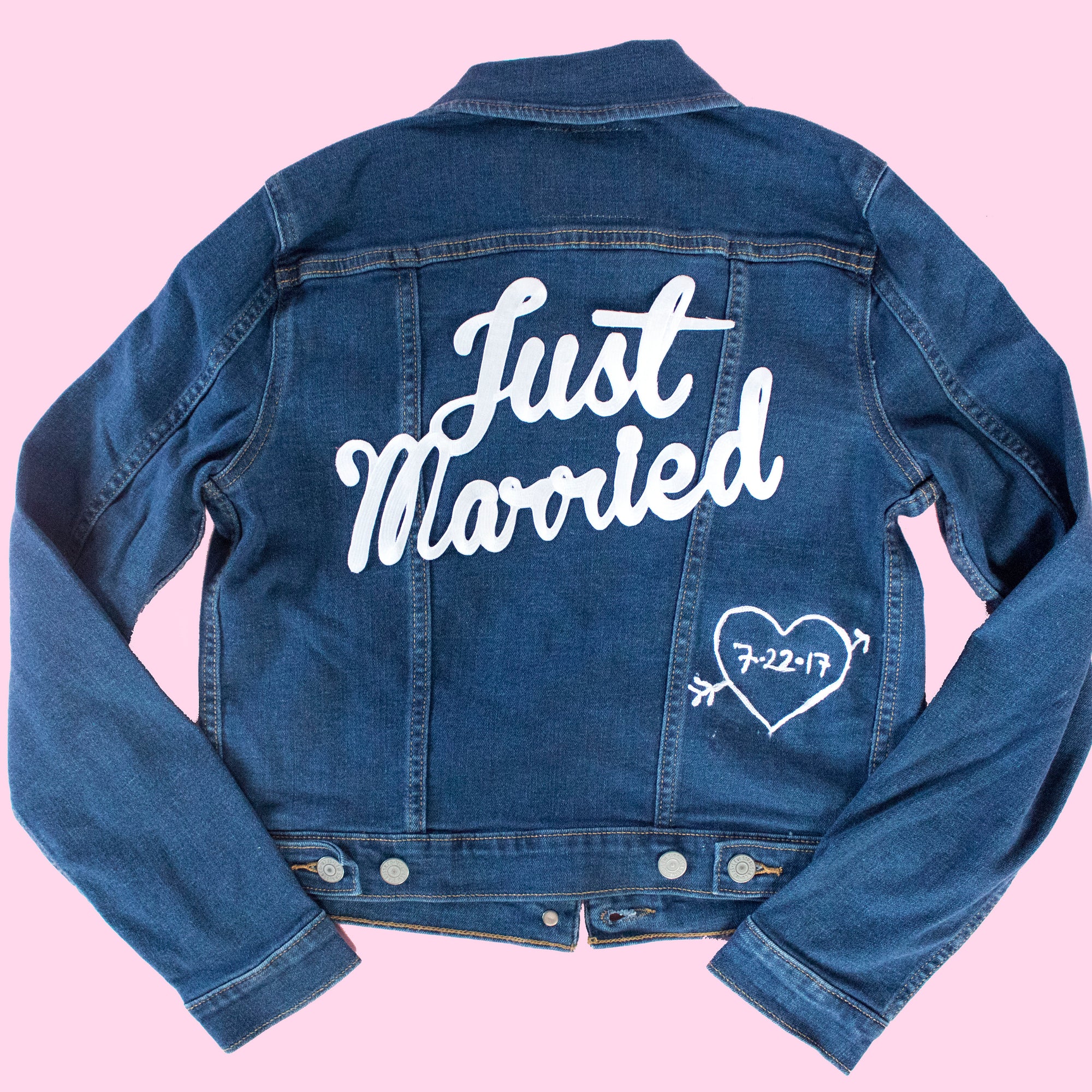 Just Married Iron On Patch - Daily Disco